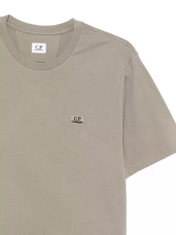C.P. COMPANY Logo-patch Cotton T-shirt - Grey