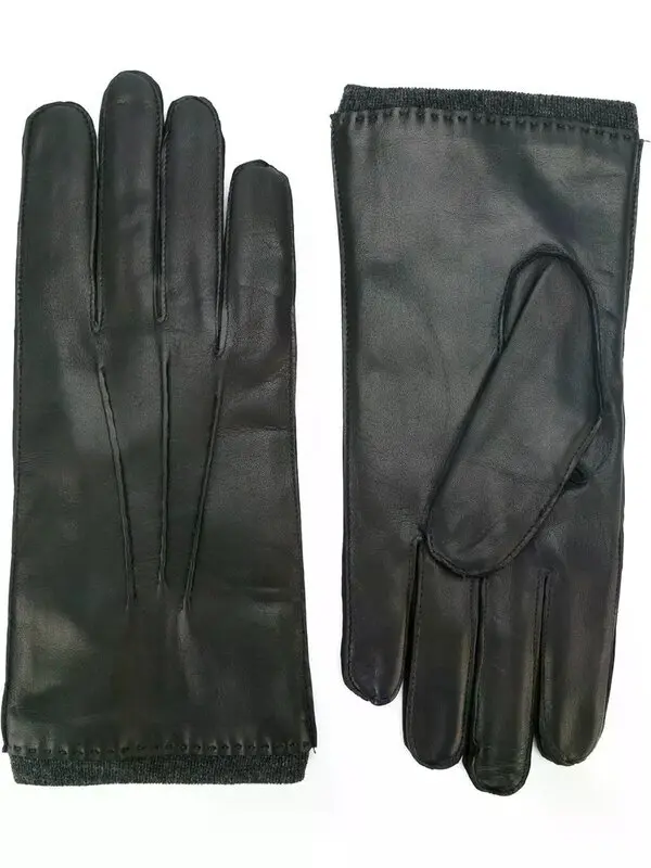 ORTIGNI Leather Gloves - Black