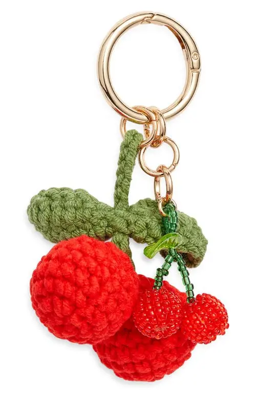 Chelsea28 Knit Cherry Bag Charm
