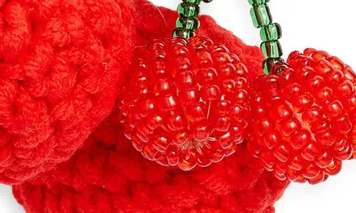 Chelsea28 Knit Cherry Bag Charm