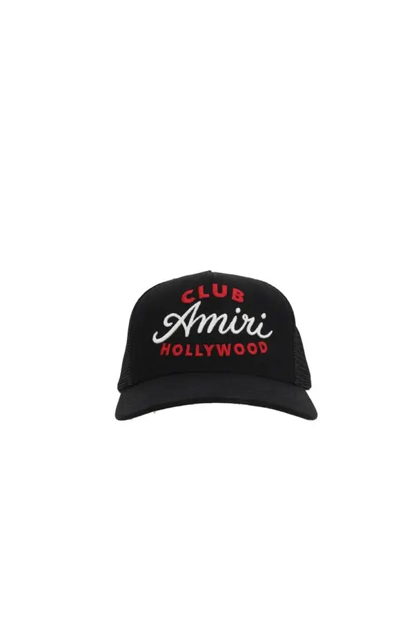 Amiri Club Embroidery Baseball Cap - Black