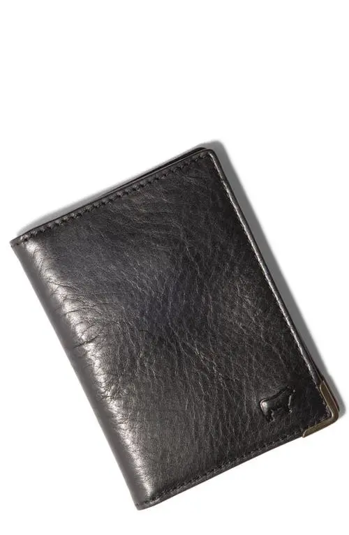 Will Leather Goods Tradesman Slim Leather Bifold Wallet - Black