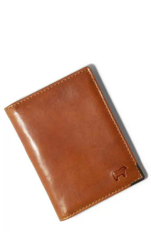 Will Leather Goods Tradesman Slim Leather Bifold Wallet - Cognac