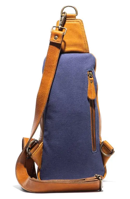 Will Leather Goods Zip Around Leather Sling Bag