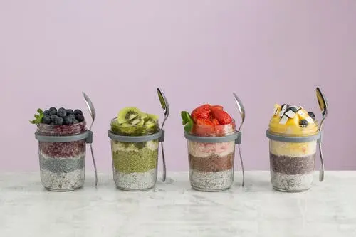 KILNER Parfait & Overnight Oats Jar Set