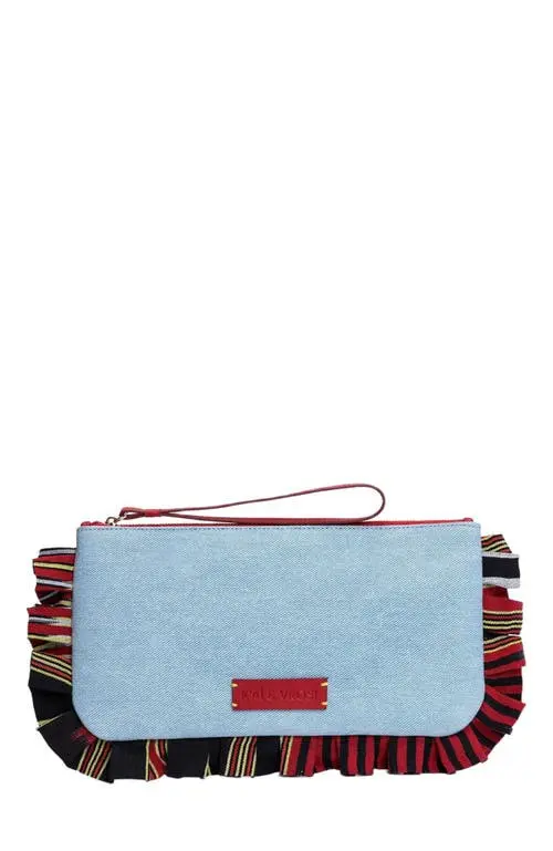 K'AI & VROSI Medi Clutch - Light Denim