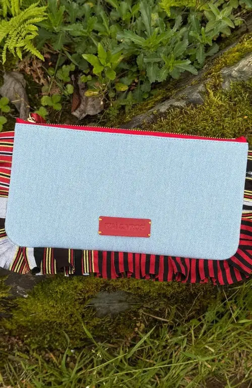 K'AI & VROSI Medi Clutch Bag - Light Denim