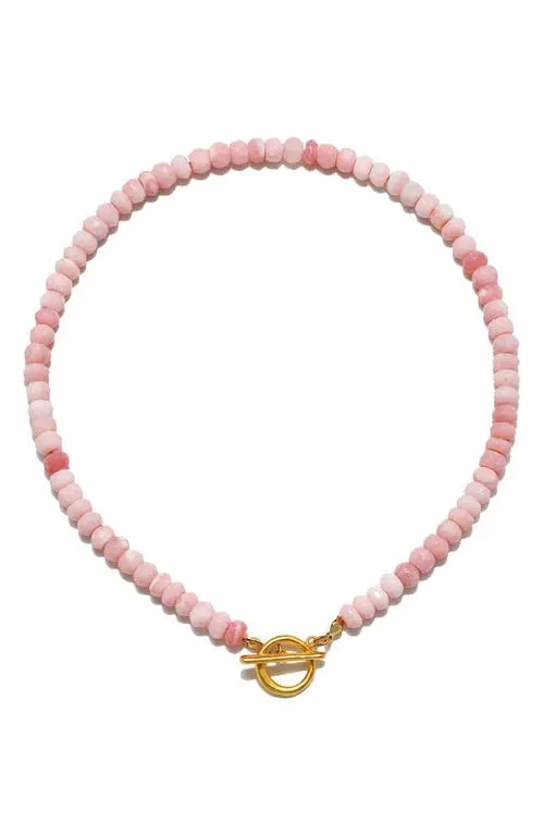 Sequin Opal Candy Beaded Choker Necklace - Pink