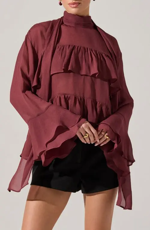 Astr The Label Fae Ruffle Top