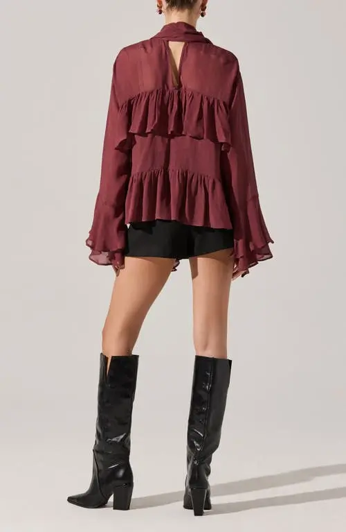 Astr The Label Fae Ruffle Top