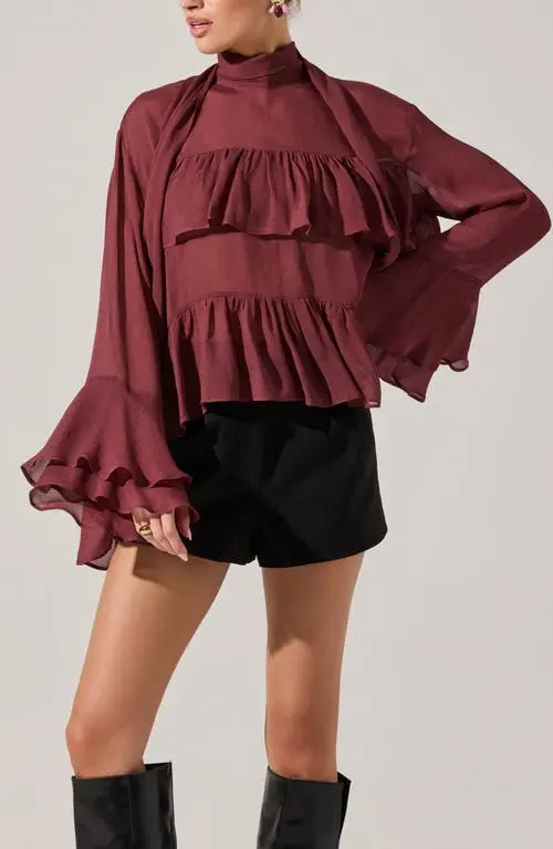 Astr The Label Fae Ruffle Top