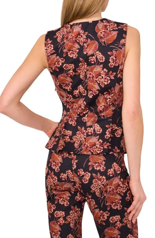 Ted Baker London Floral Sleeveless Peplum Top