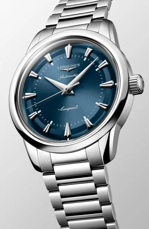 LONGINES Conquest Heritage Automatic Bracelet Watch - Blue