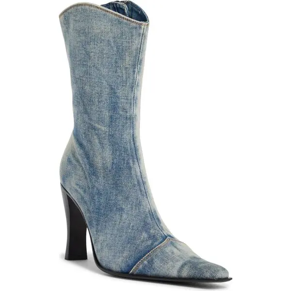 Jeffrey Campbell Be Bold Bootie - Blue Denim