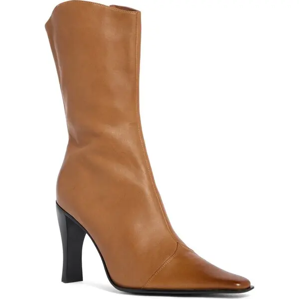 Jeffrey Campbell Be Bold Bootie - Camel Distressed
