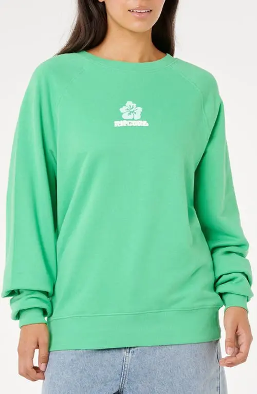 Rip Curl Logo Crewneck Sweatshirt - Irish Green
