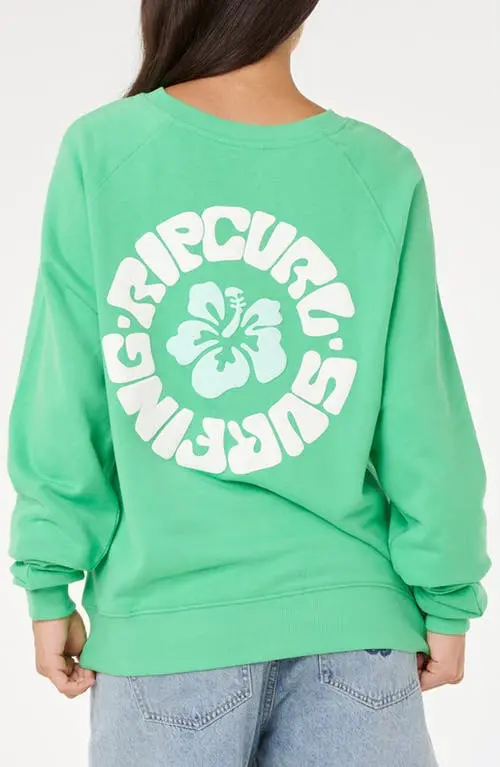 Rip Curl Logo Crewneck Sweatshirt - Irish Green