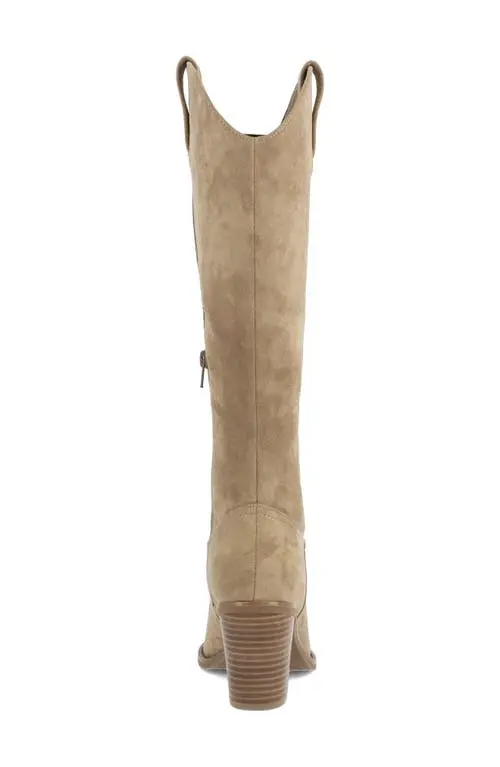 Mia Western Boot - Beige