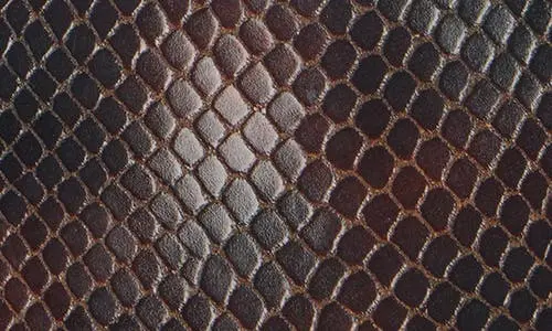 Dries Van Noten Snakeskin Embossed Leather Clutch