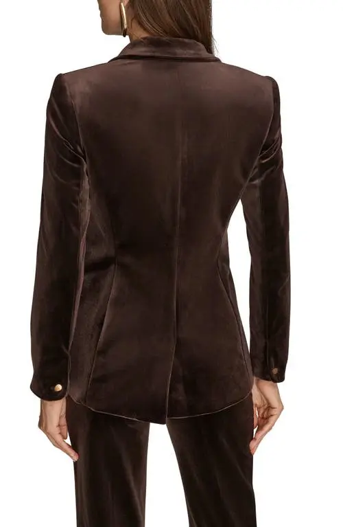 Donna Karan New York One-button Velvet Jacket