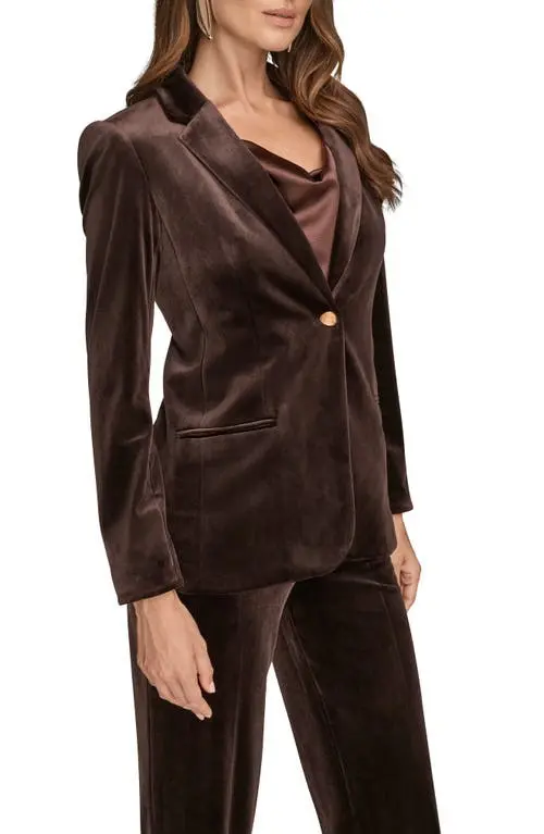 Donna Karan New York One-button Velvet Jacket