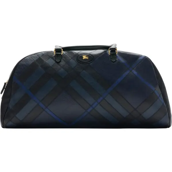 Burberry Highlands Leather Bowling Bag - Storm
