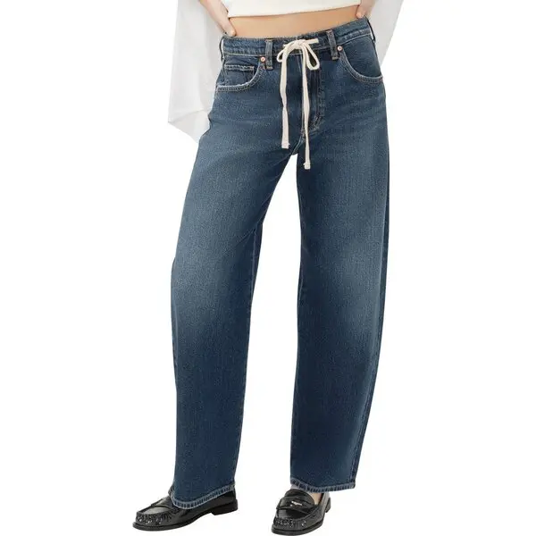 SILVER JEANS CO. Be Easy Drawstring Wide Leg Jeans