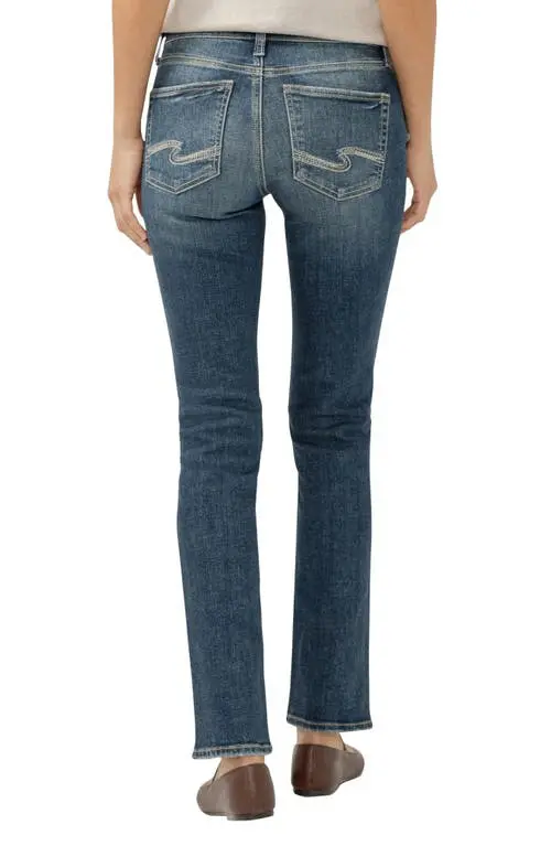 SILVER JEANS CO. Suki Curvy Mid Rise Straight Leg Jeans