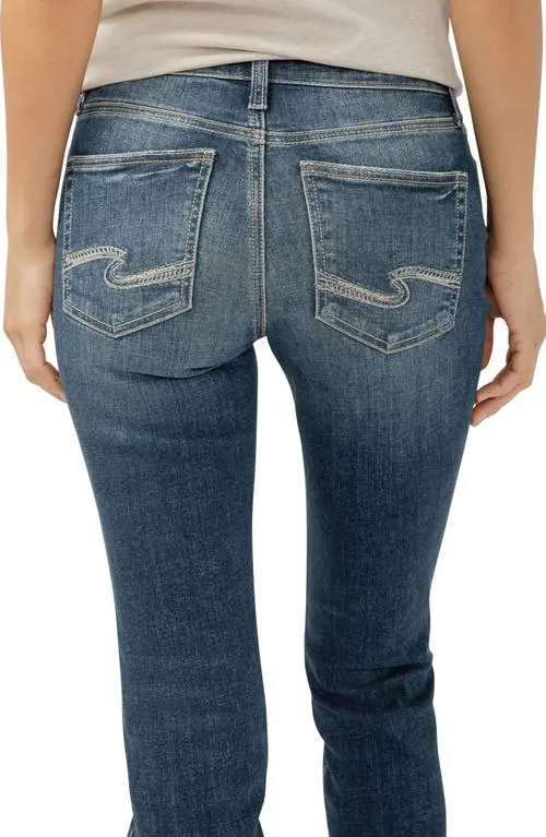SILVER JEANS CO. Suki Curvy Mid Rise Straight Leg Jeans