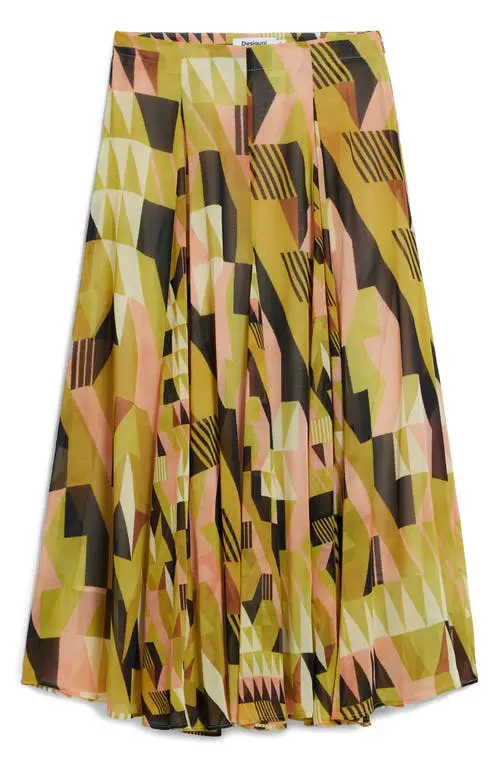 Desigual Geometric Print Maxi Skirt