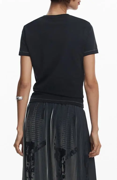 Desigual Heart Graphic T-shirt