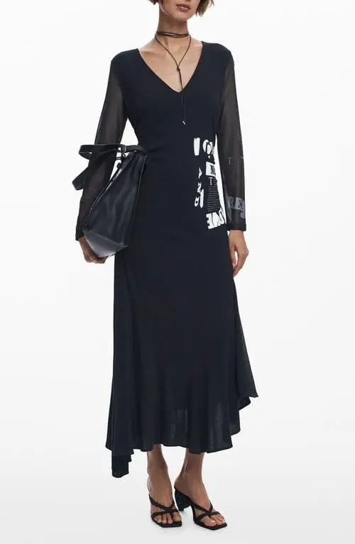 Desigual Printed Maxi Dress