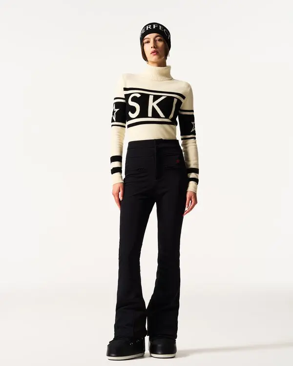 Perfect Moment High-waist Aurora Flare Ski Pant - Black