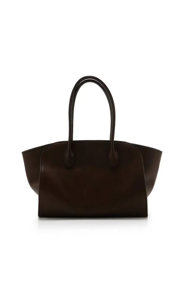 THE ROW Marlo 12 Leather Tote Bag - Brown