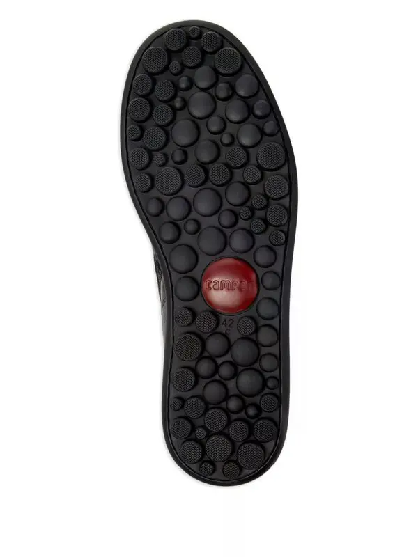 Camper Pelotas Ariel Lace-up Leather Biker Boots - Red