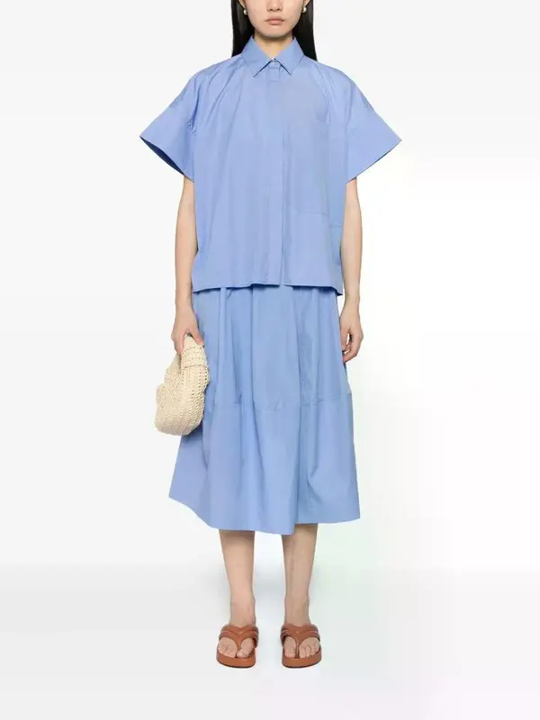 Co Collection Panelled Cotton Skirt