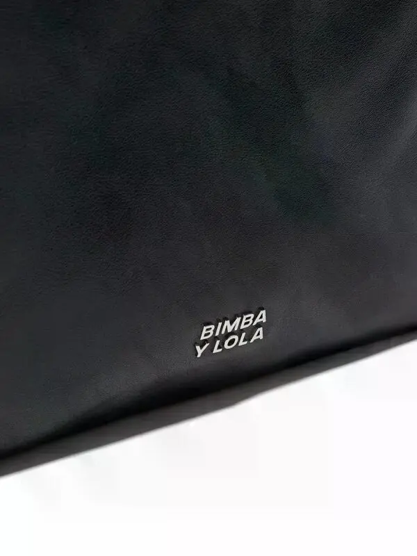 Bimba Y Lola Leather Tote Bag - Black
