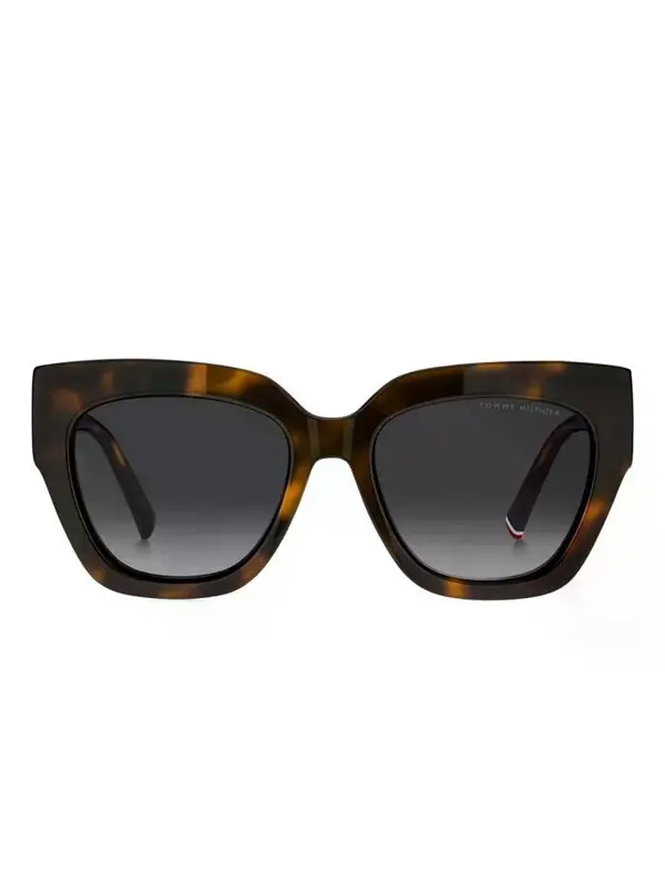 Tommy Hilfiger Geometric-frame Sunglasses - Black
