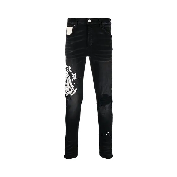 Amiri X Wes Lang Reaper Logo Jean