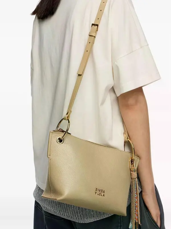 Bimba Y Lola Medium Trapezium Leather Crossbody Bag