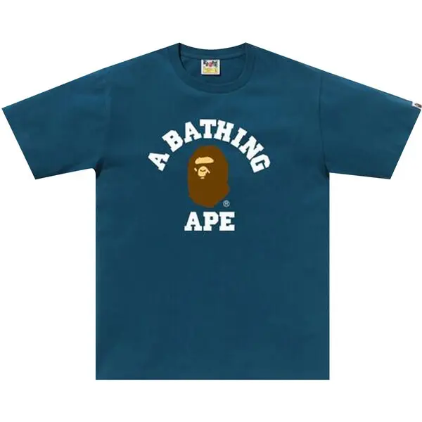 A BATHING APE College Tee - Blue