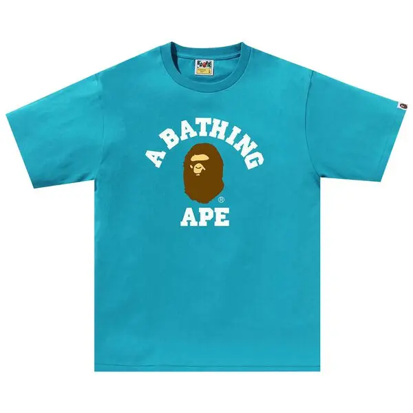 A BATHING APE College Tee - Blue