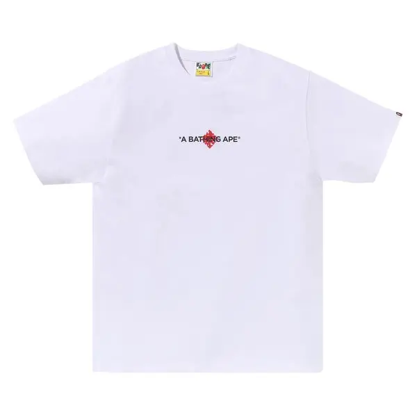 A BATHING APE Japanese Fan Tee - White