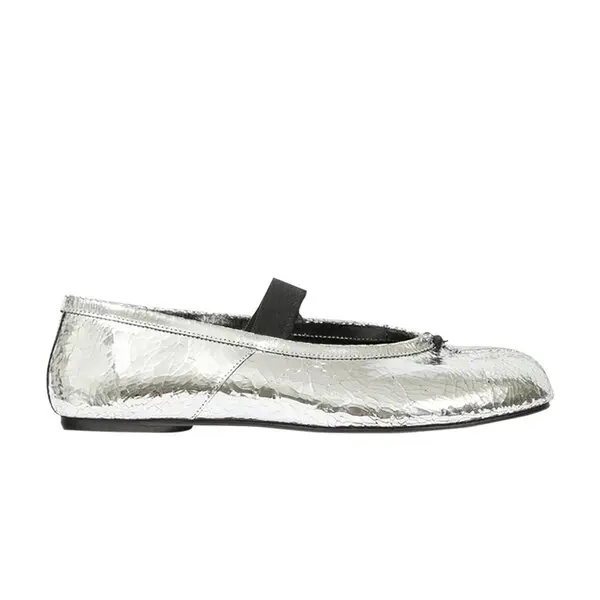 MAISON MARGIELA Tabi Ballerina Flats - Silver