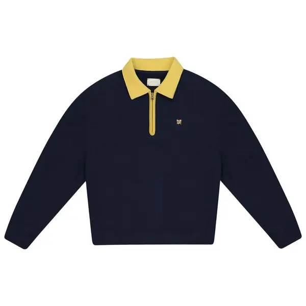 Sweatshirt Aime Leon Dore Half Zip Crest Piqué Half-Zip Pullover