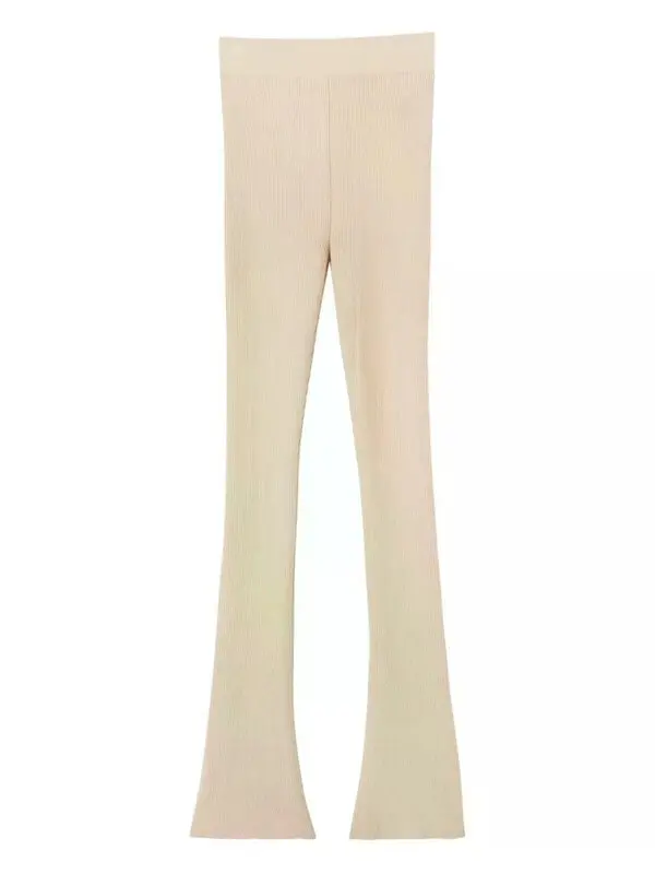 Ermanno Scervino Ribbed Split-hem Leggings