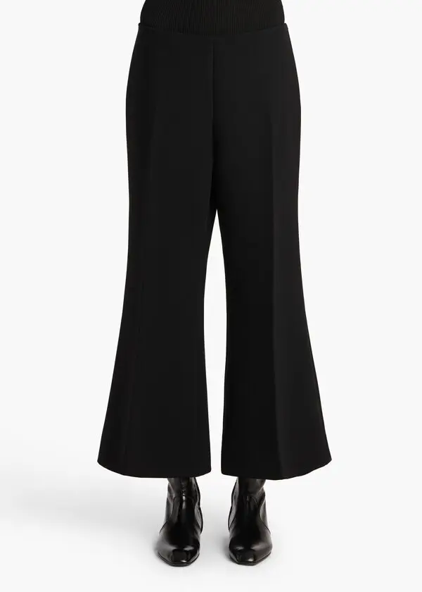 Khaite Walter Pant In Crepe - Black