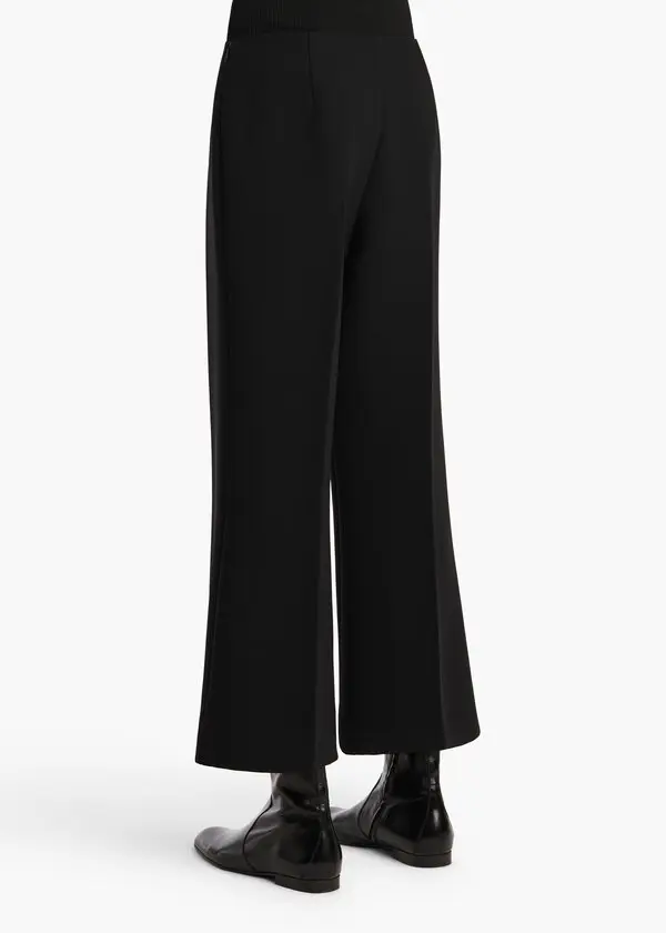 Khaite Walter Pant In Crepe - Black