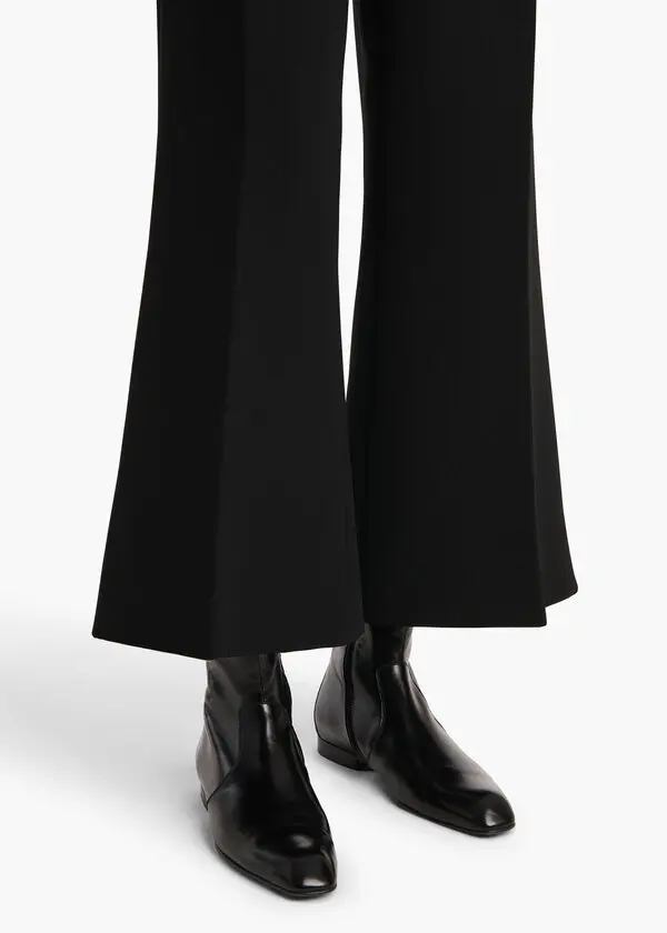 Khaite Walter Pant In Crepe - Black