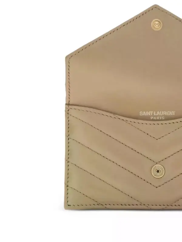 Saint Laurent Quilted Logo Wallet